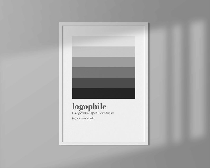 Logophile, Definition Print, INSTANT PRINTABLE DOWNLOAD, Dictionary ...