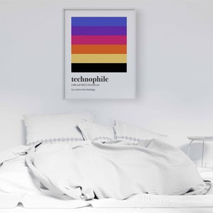 Technophile, a Lover of Technology, Definition Print, INSTANT PRINTABLE ...