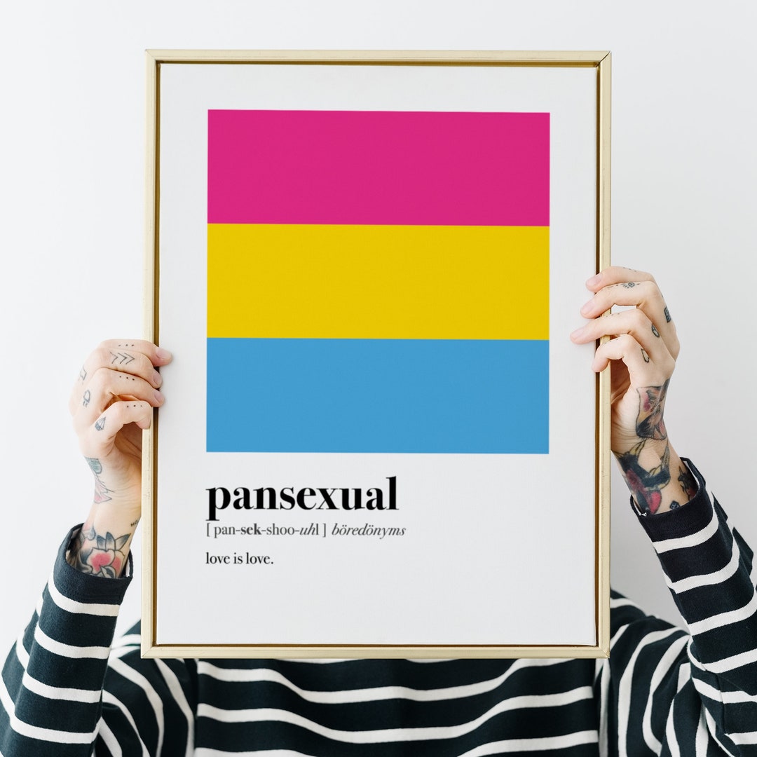 Pansexual Pride Print Pansexuality Modern Art Coming Out T Love