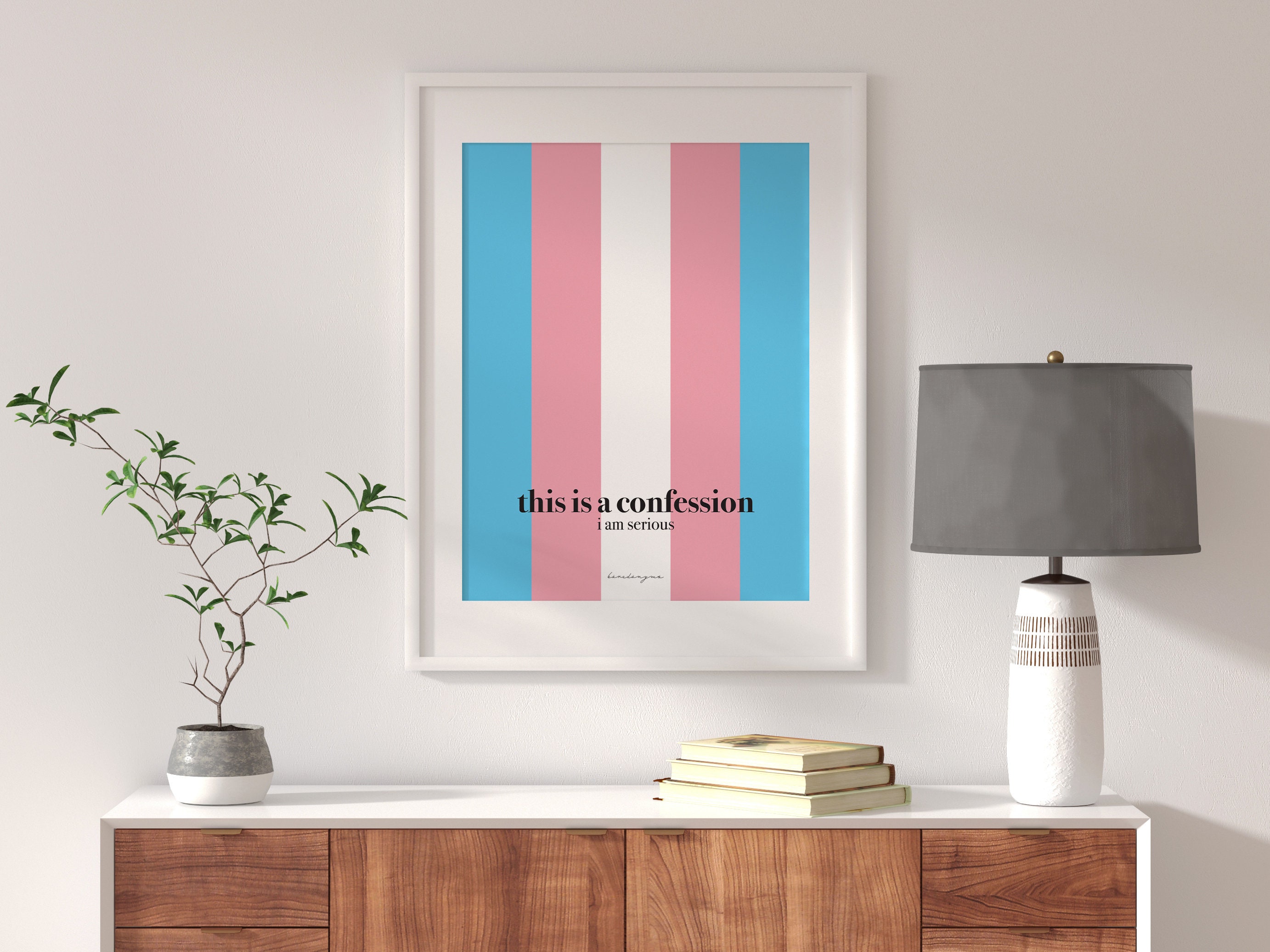 This is A Confession, Coming Out Ideas, Trans Pride Print, Transgender ...