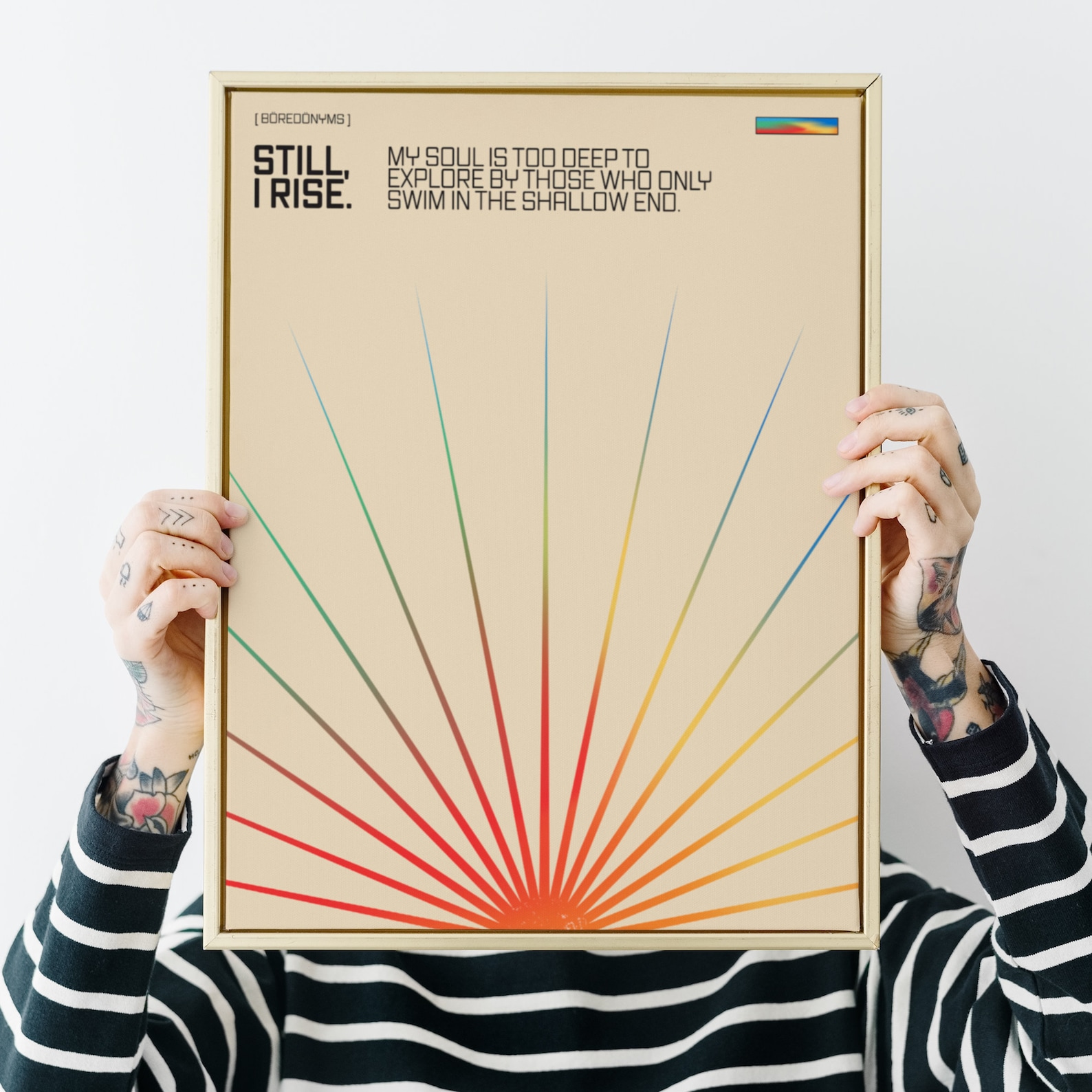 Still I Rise - Maya Angelou, Subtle Pride Flag Colors, LGBTQ+ ALLY ...