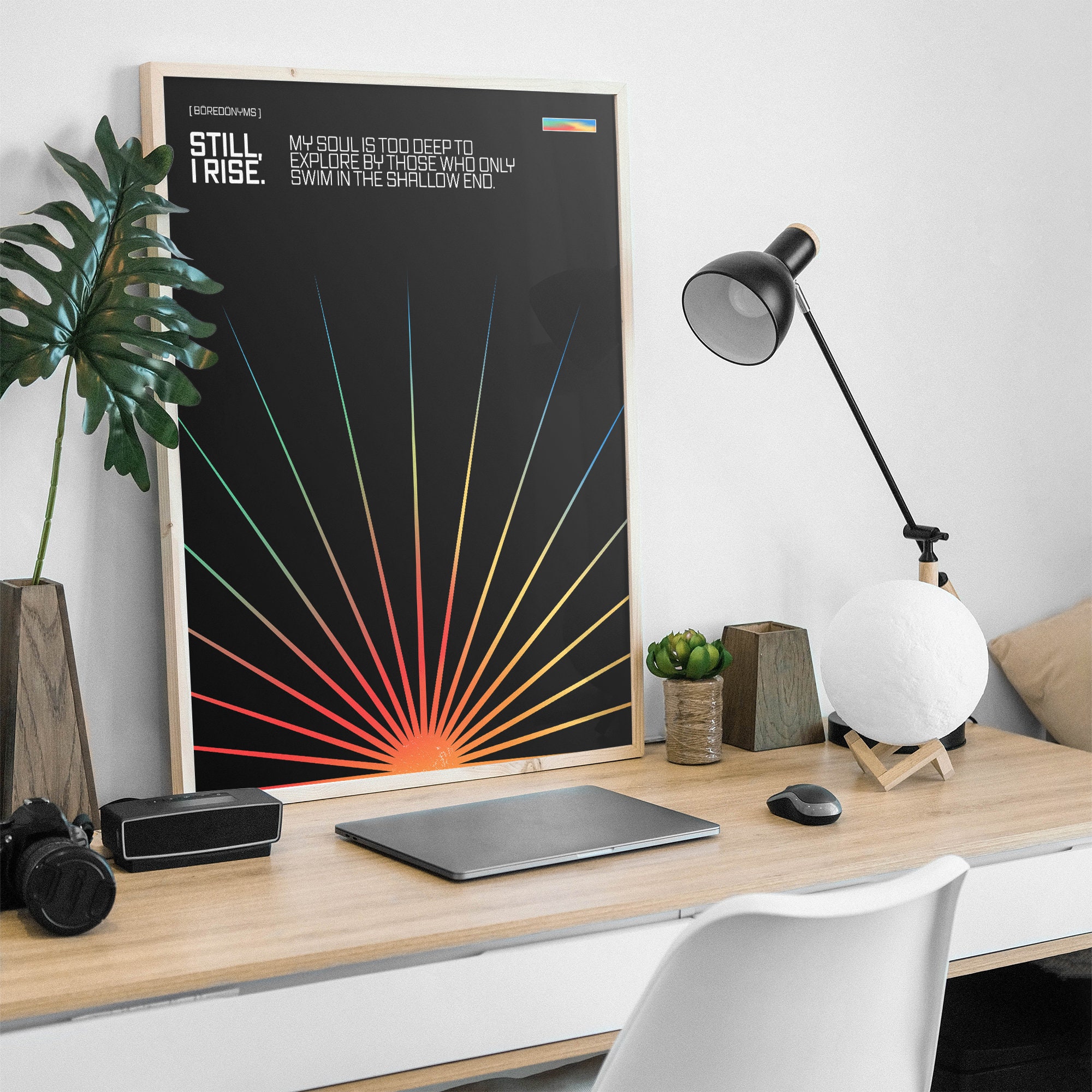 Still I Rise Maya Angelou Subtle LGBTQ Wall Art Queer - Etsy