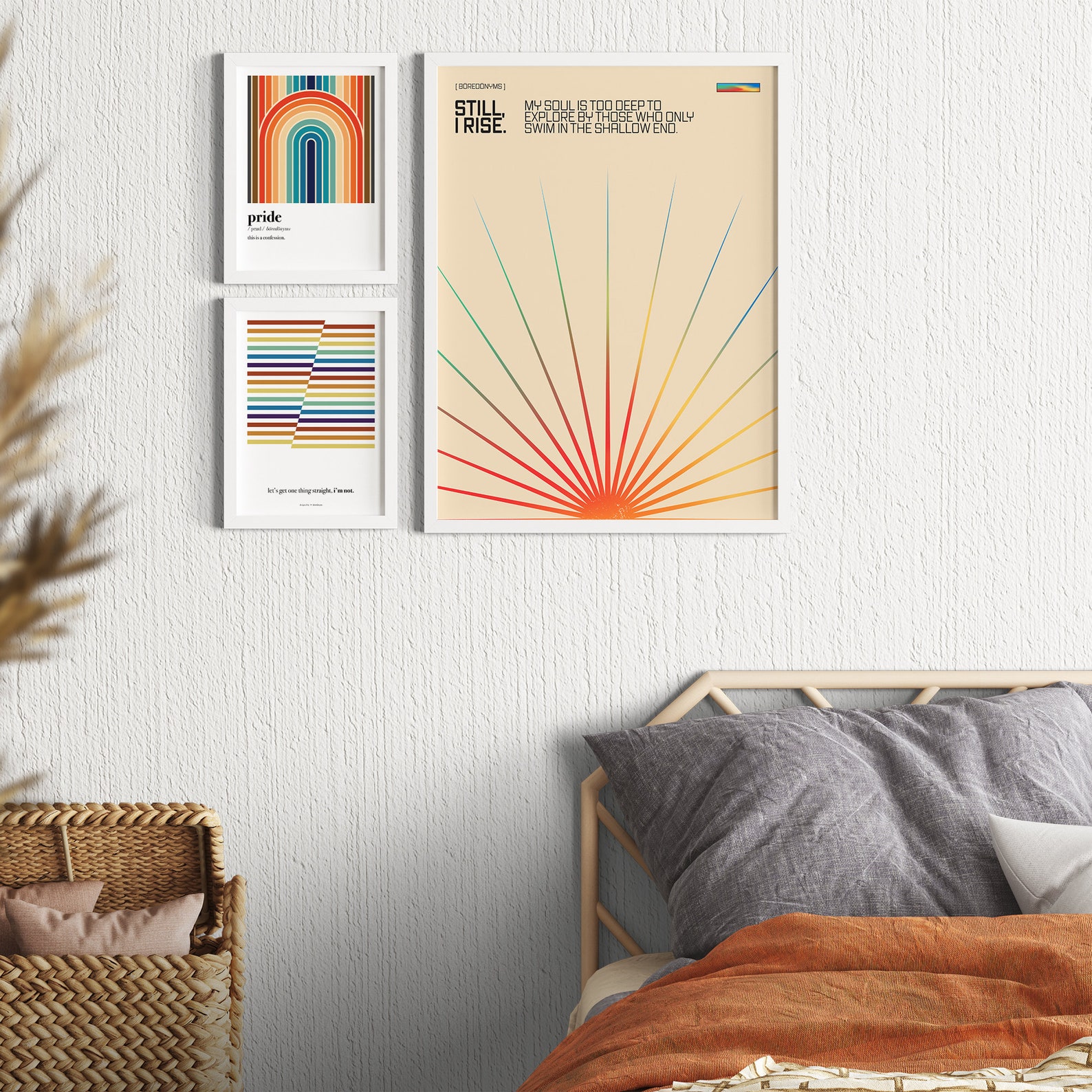 Still I Rise Maya Angelou Subtle Pride Flag Colors LGBTQ - Etsy