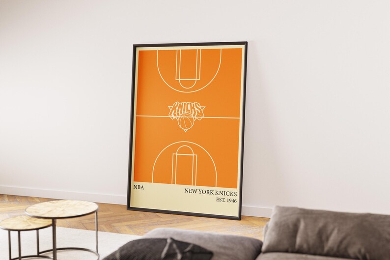 New York Knicks NBA Poster - Vintage Wall Art for Basketball Fans, New ...