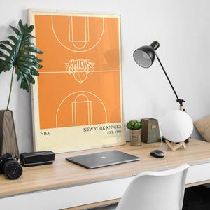 New York Knicks NBA Poster - Vintage Wall Art for Basketball Fans, New ...