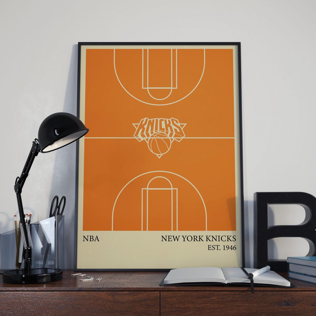 New York Knicks NBA Poster - Vintage Wall Art for Basketball Fans, New ...