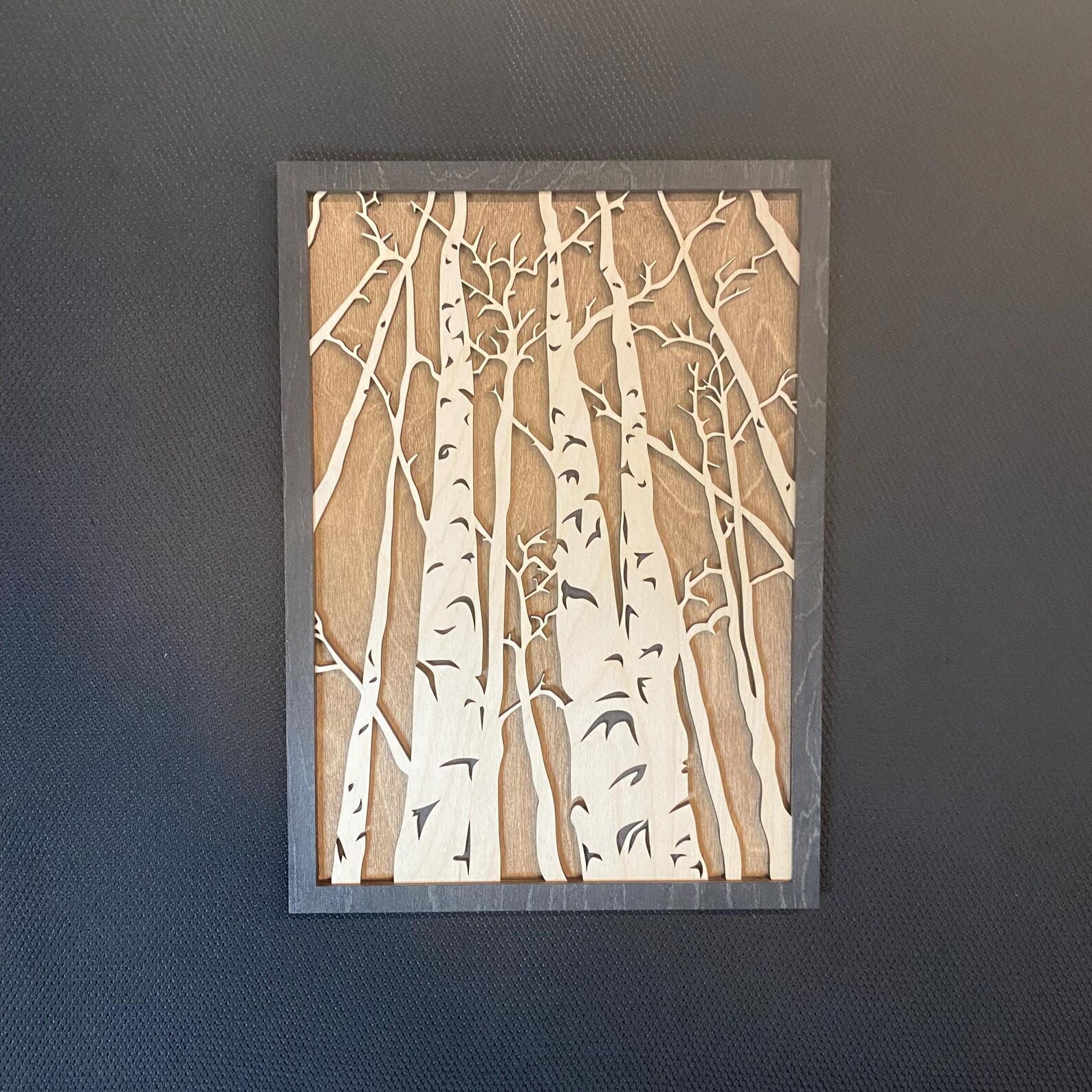 Birch Aspiration 2 - Wood Art | Handcrafted Tree Art | Uncommon Art ...
