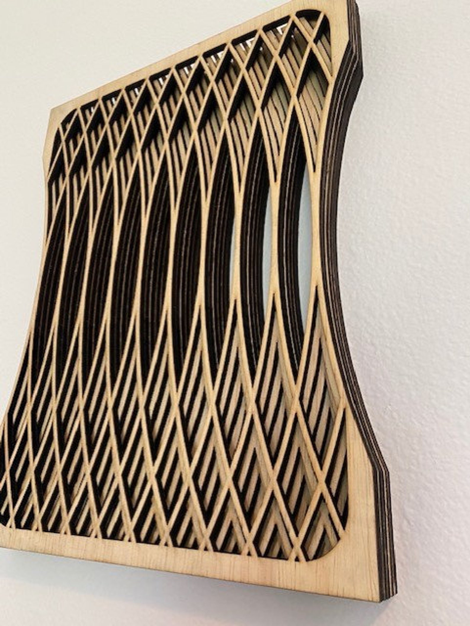 Thin Stretch Laser-cut Wood Art Handcrafted Art Uncommon | Etsy