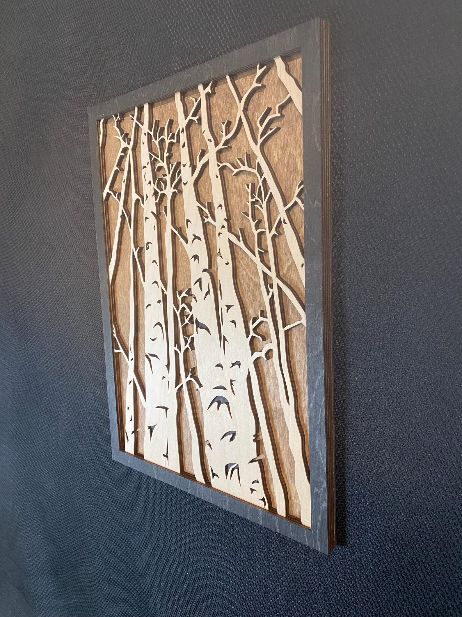 Birch Aspiration 2 - Wood Art | Handcrafted Tree Art | Uncommon Art ...
