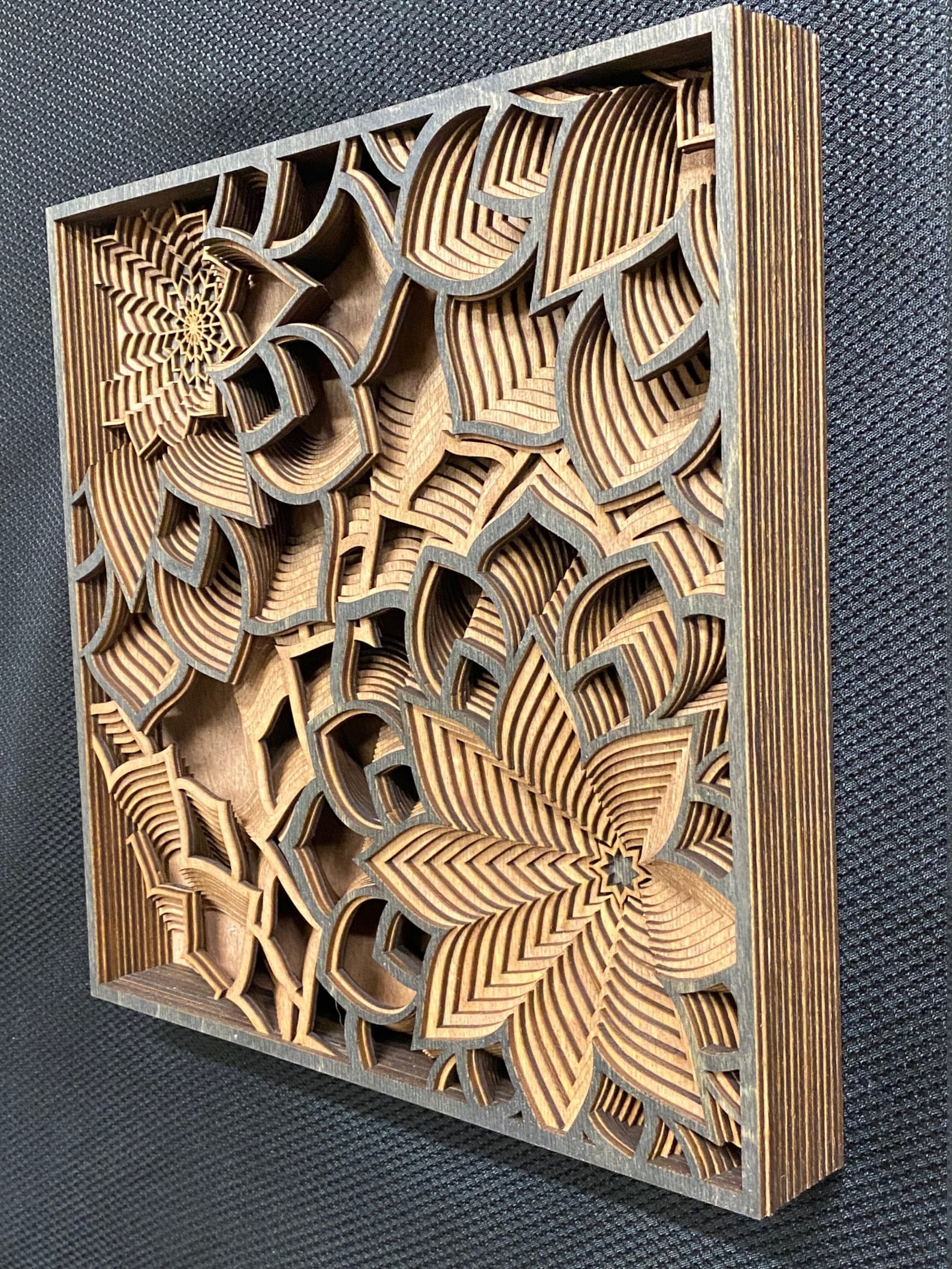 Flower Garden Laser-cut Wood Art Handcrafted Art | Etsy