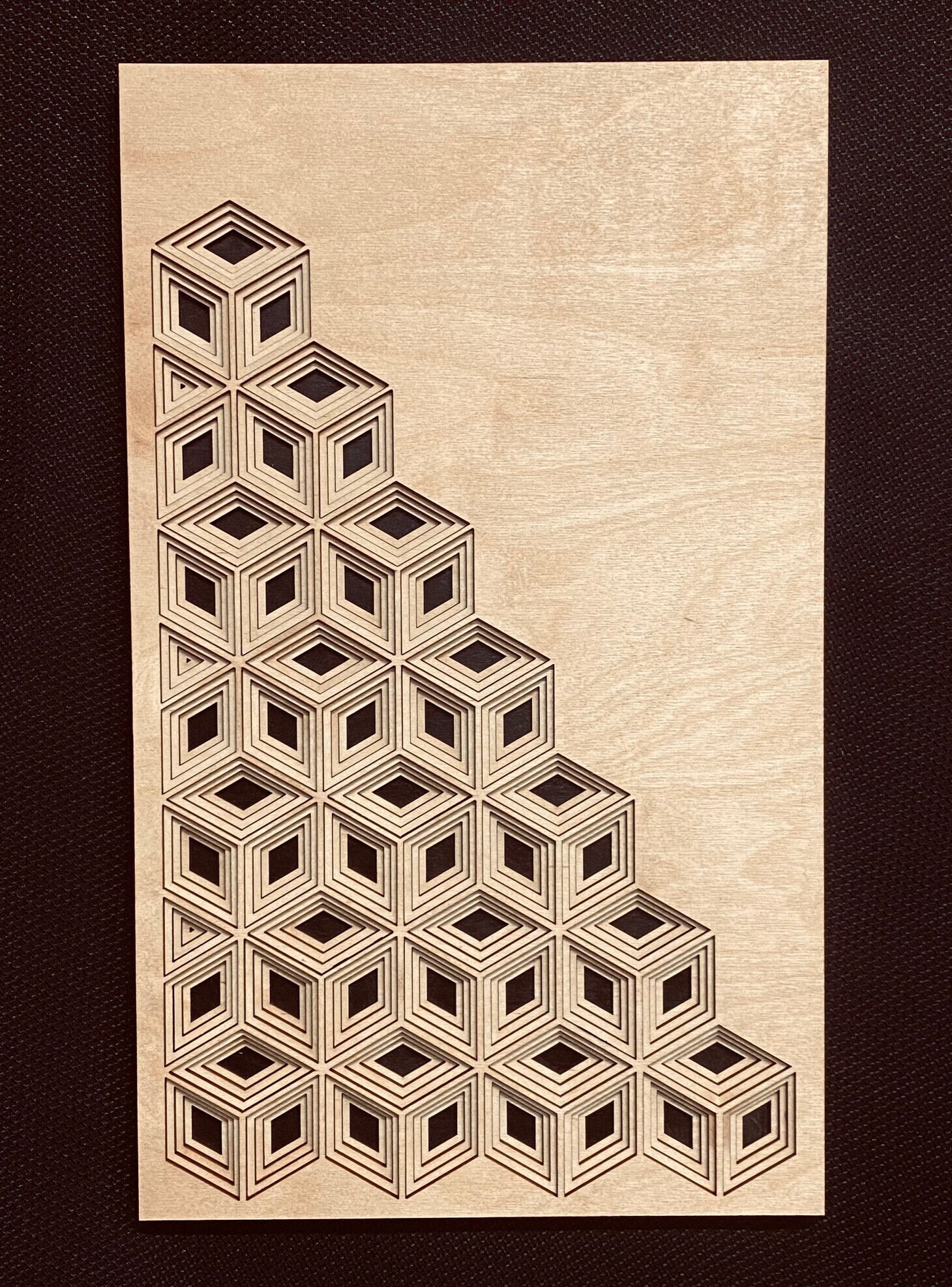 Cubic - Wood Art | Handcrafted Art | Uncommon Art | 3D Art | Unique Art ...