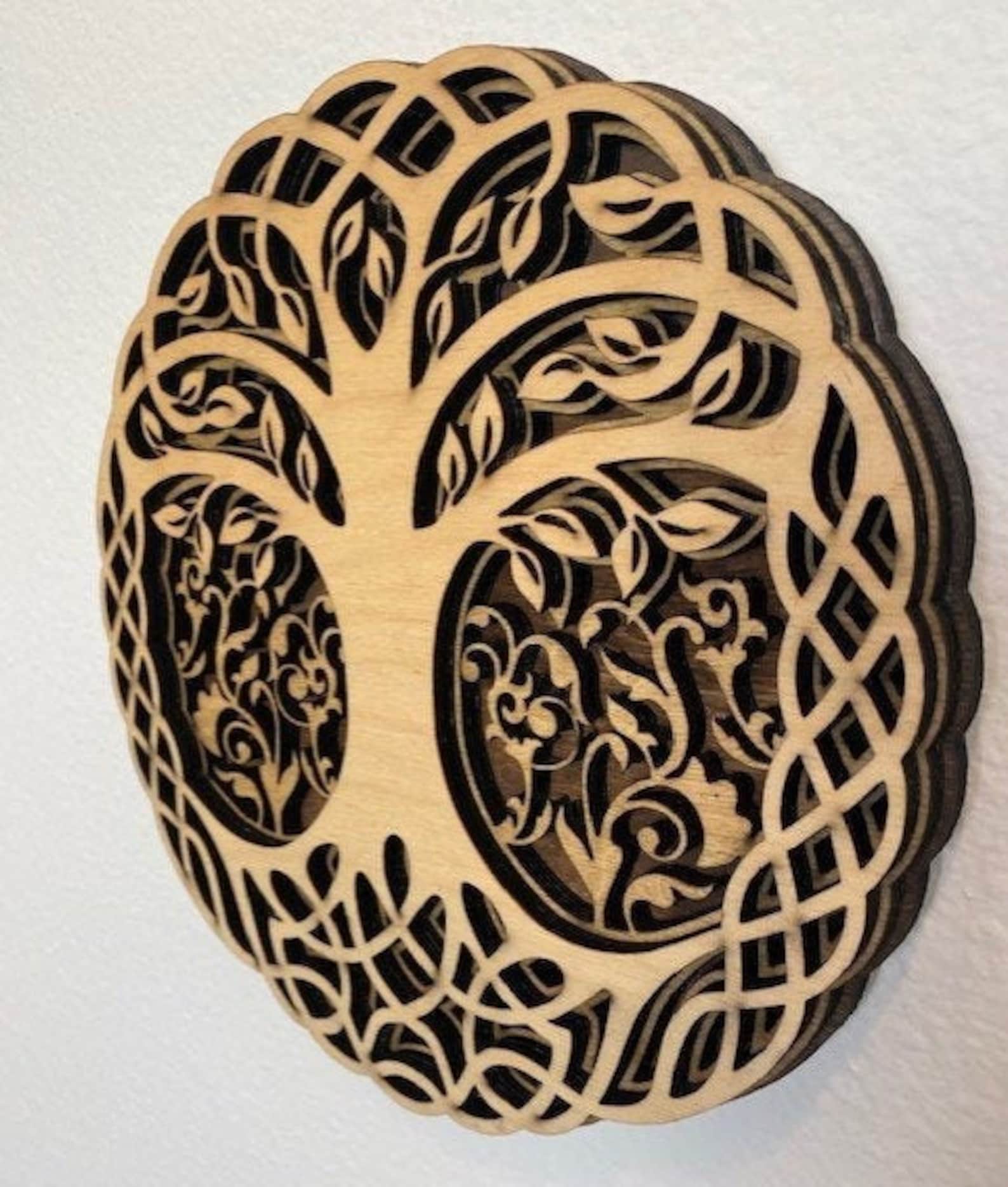 Tree of Life Laser-cut Wood Art Handcrafted Art Uncommon - Etsy