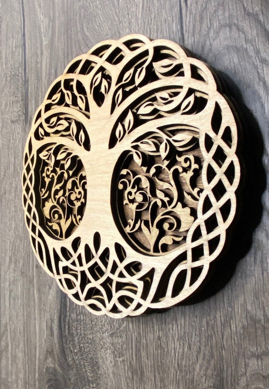Tree of Life Laser-cut Wood Art Handcrafted Art Uncommon - Etsy