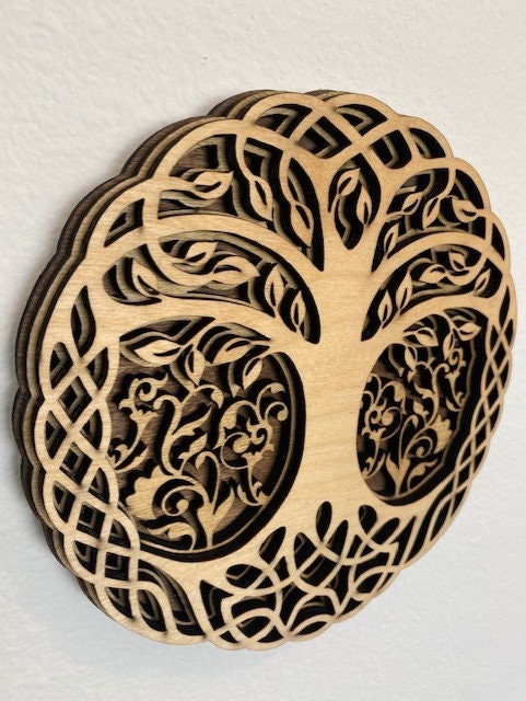 Tree of Life Laser-cut Wood Art Handcrafted Art Uncommon - Etsy