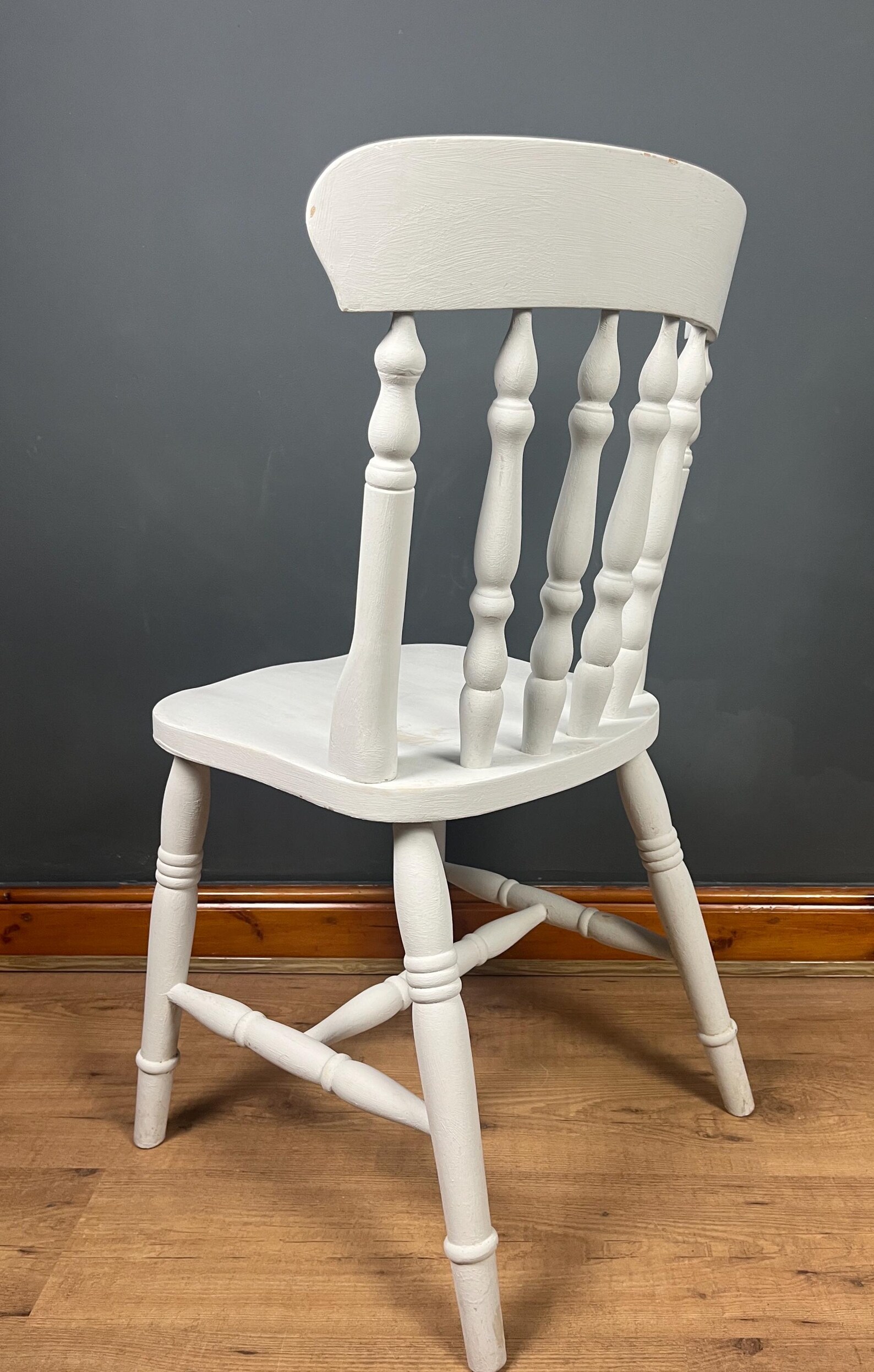 Vintage Painted Shabby Chic Pine Farmhouse Spindle Back Chair - Etsy UK