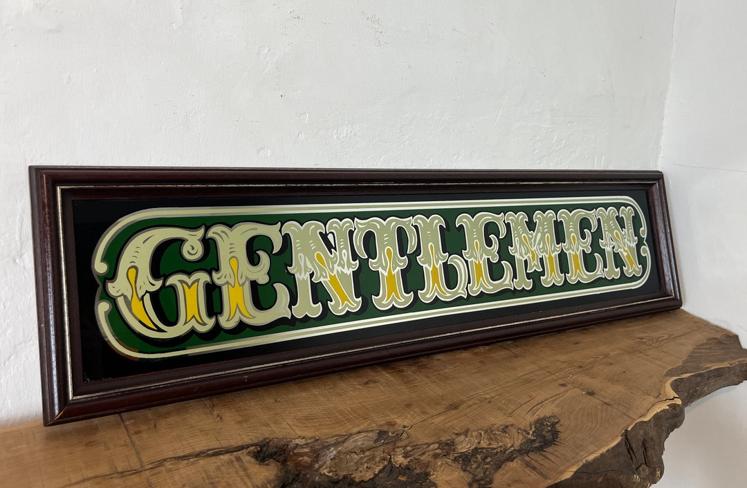 Stunning Gentleman Victorian Style Mirror, Man Cave, Wall Art ...