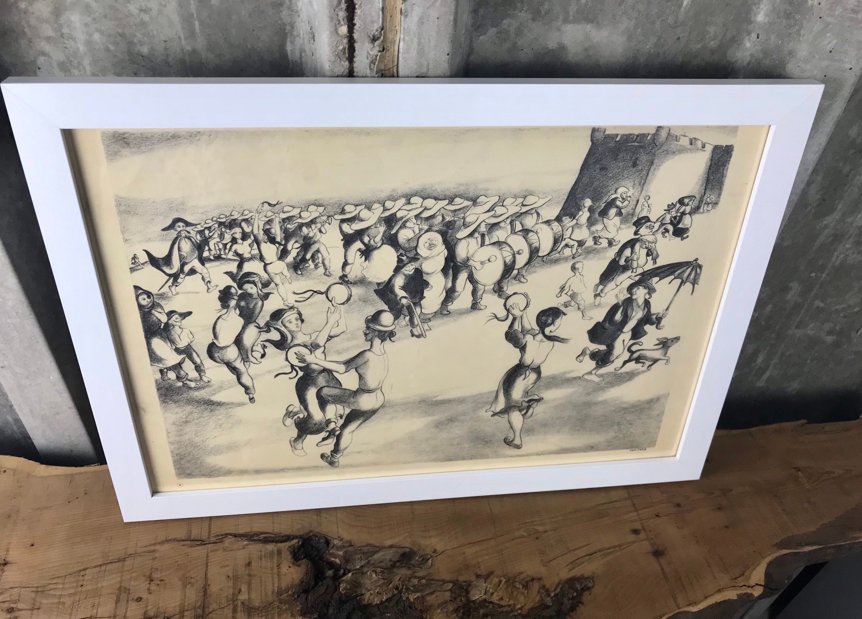 Art & Collectibles Communism vintage 1960 pencil drawing original ...