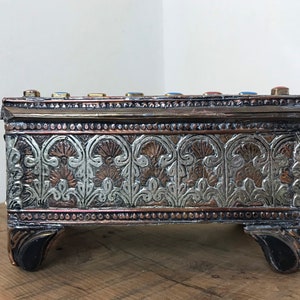 Stunning Tibétain Antique Box Copper and Silver Filigree - Etsy