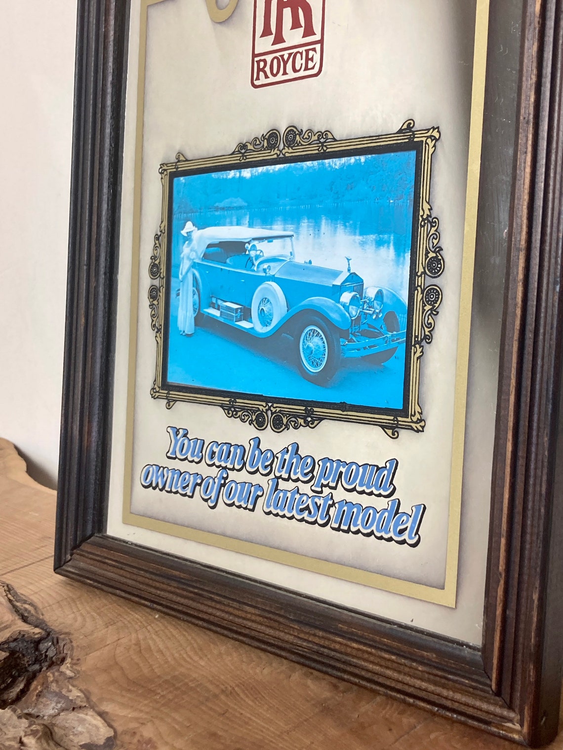 Vintage Rolls Royce Advertising Mirror: Automotive Collectible - Etsy