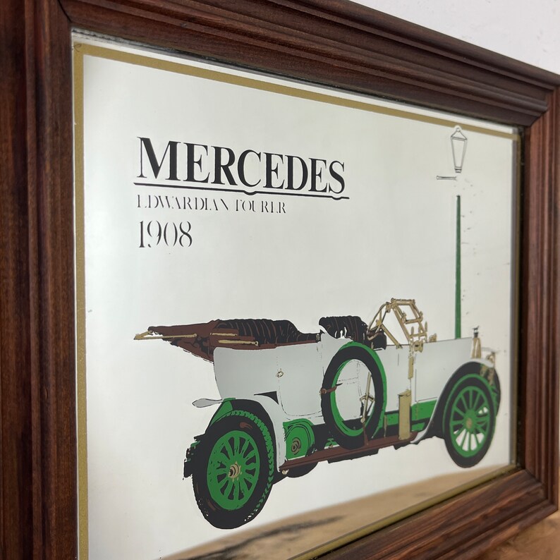 Stylish Mercedes Edwardian Tourer 1908 Vintage Mirror - Etsy