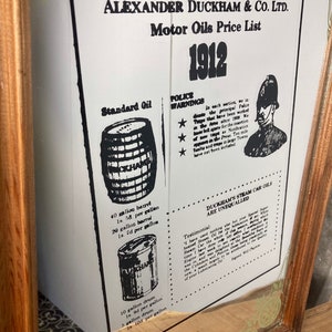 Vintage Pub Advertising Mirror, Sign, Picture, Alexander Duckham and Co ...