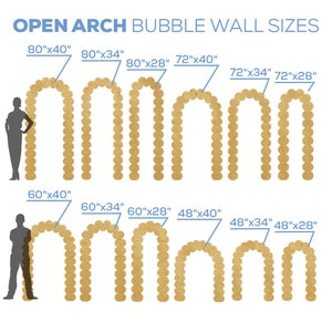 Open Arch Bubble Collapsing Chiara Wall Panel Select Your - Etsy