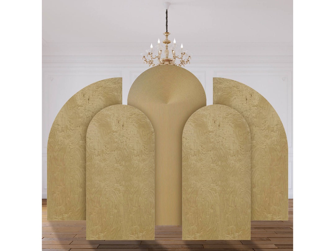 5 Piece Collapsing Wall Panel Set brenda Chiara Wooden Arch for Wedding ...