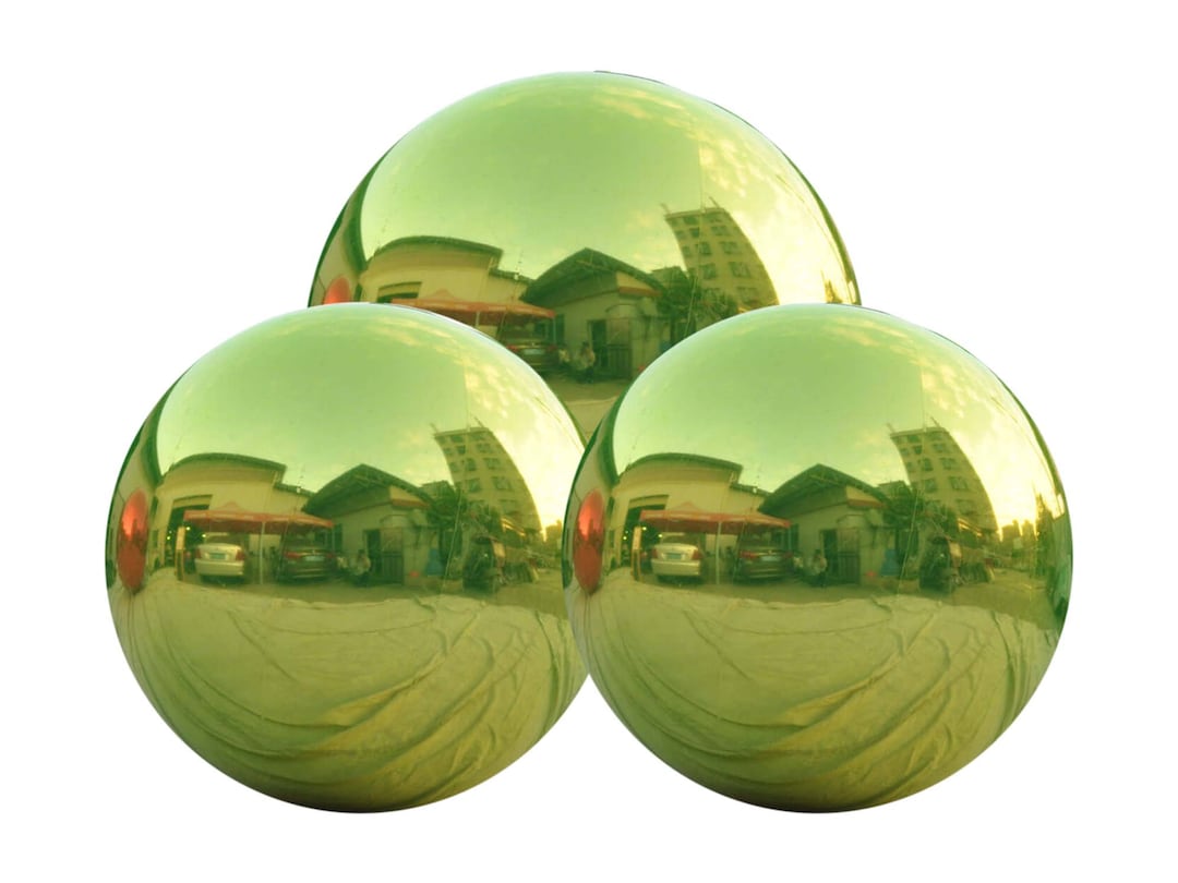 Grass Green Inflatable Mirror Ball/sphere Set of 3 Customize Your Space ...