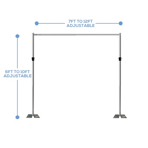 1-panel Pipe and Drape Kit Wedding Backdrop Support 6-14 - Etsy