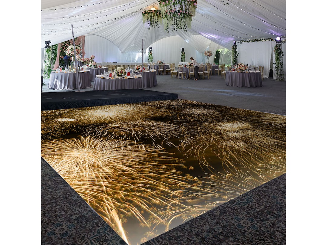 Premium Vinyl Dance Floor Wrap Custom Size New Year's Day Feel the ...