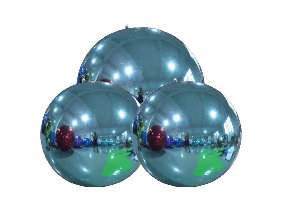 Teal Inflatable Disco Mirror Sphere/ball With Air Blower to Inflate ...