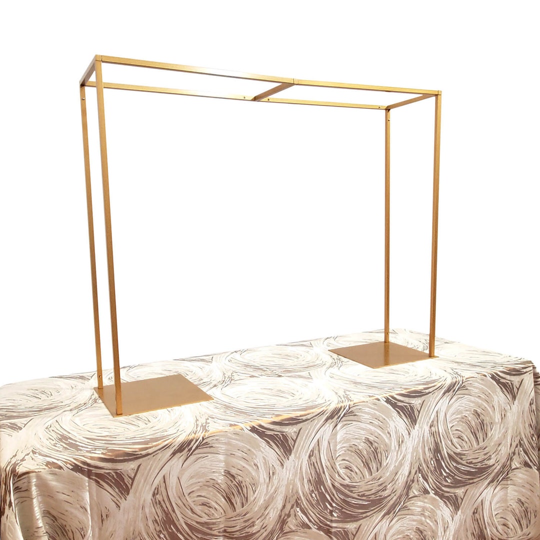 Flower Hanging Tabletop Golden Stand - Collapsible Modern Centrepiece ...