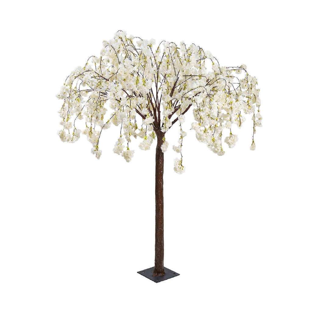 6ft Tall Artificial Ivory Hanging Flower Tree With Leaves Perfect for ...
