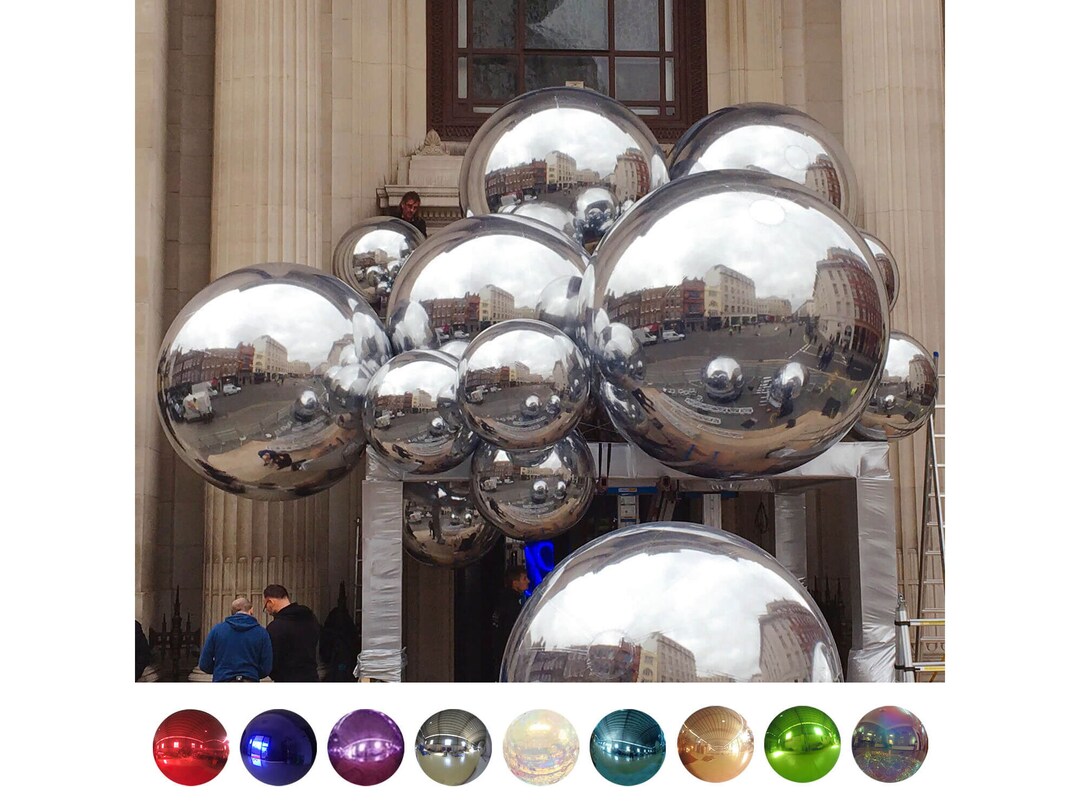 Deluxe Inflatable Mirror Ball/sphere Kit With Pump 12 Piece Kit & 3 ...