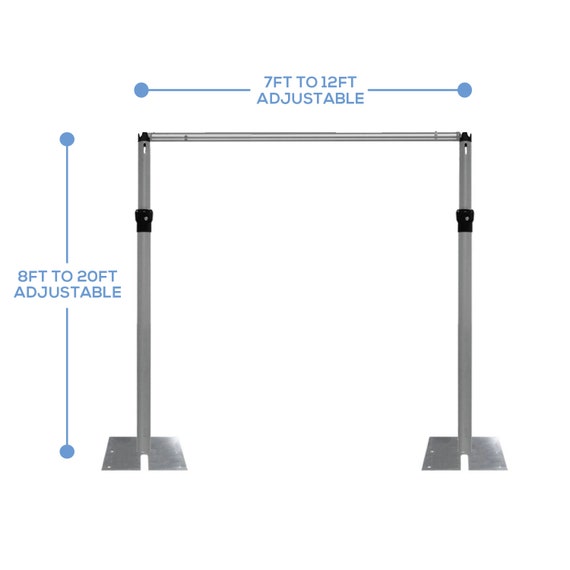 1-panel Pipe and Drape Kit 8-20 Feet Tall Backdrop Frame - Etsy