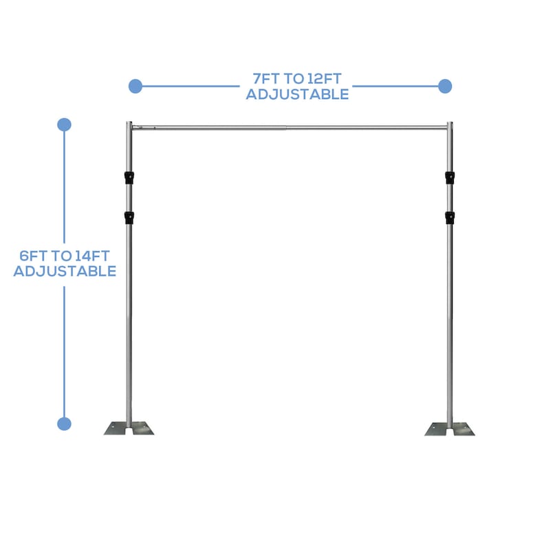 1-panel Pipe and Drape Kit Wedding Backdrop Support 6-14 - Etsy