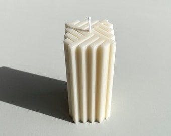 Squiggle Shape 100% Soy Essential Oil Candle - Etsy