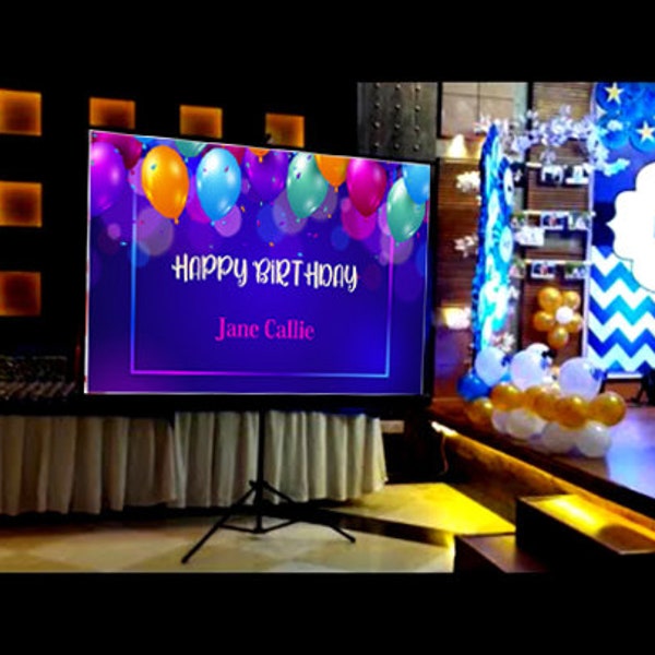 Birthday Slideshow Maker - Etsy