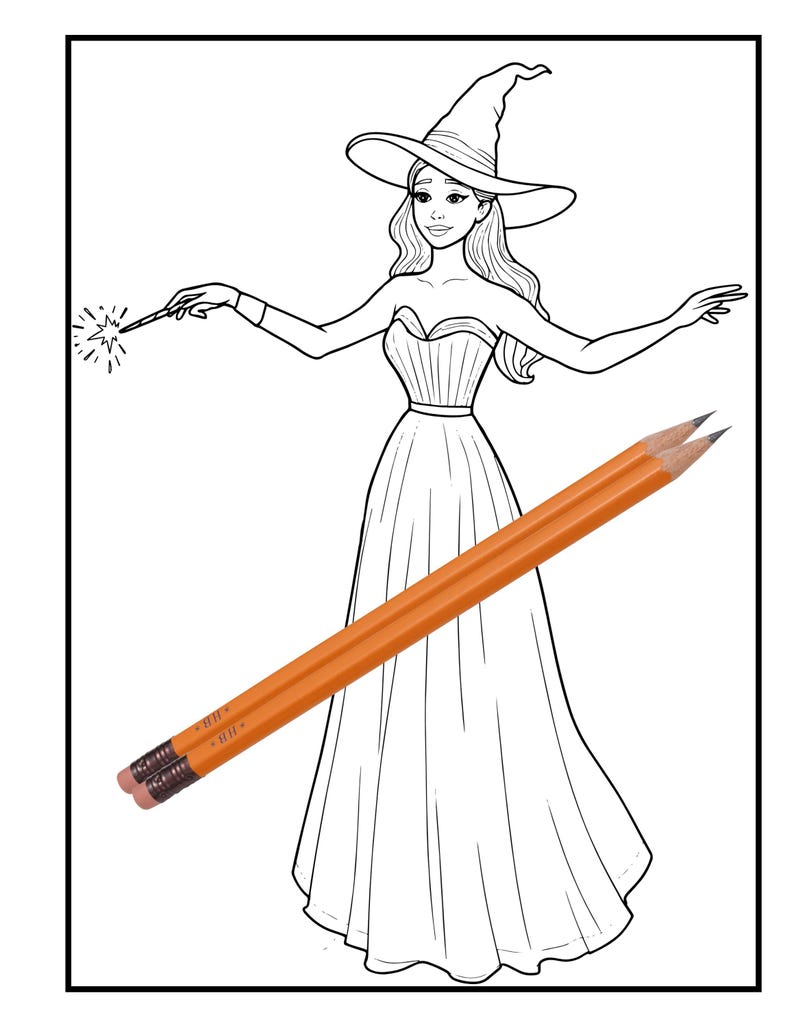Wicked Musicals Coloring Book: 10 Printable Pages (PDF Download) - Etsy