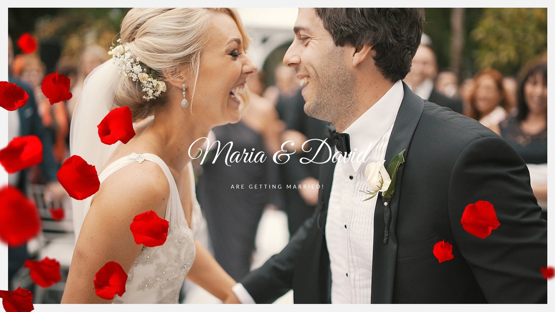 Wedding Slideshow Template, Wedding Photo Slide Show Video, Wedding ...