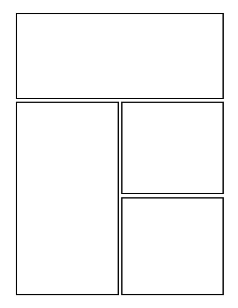 Blank Comic Book Pages: 20 Layout Designs (8.5 X 11) (PDF) - Etsy