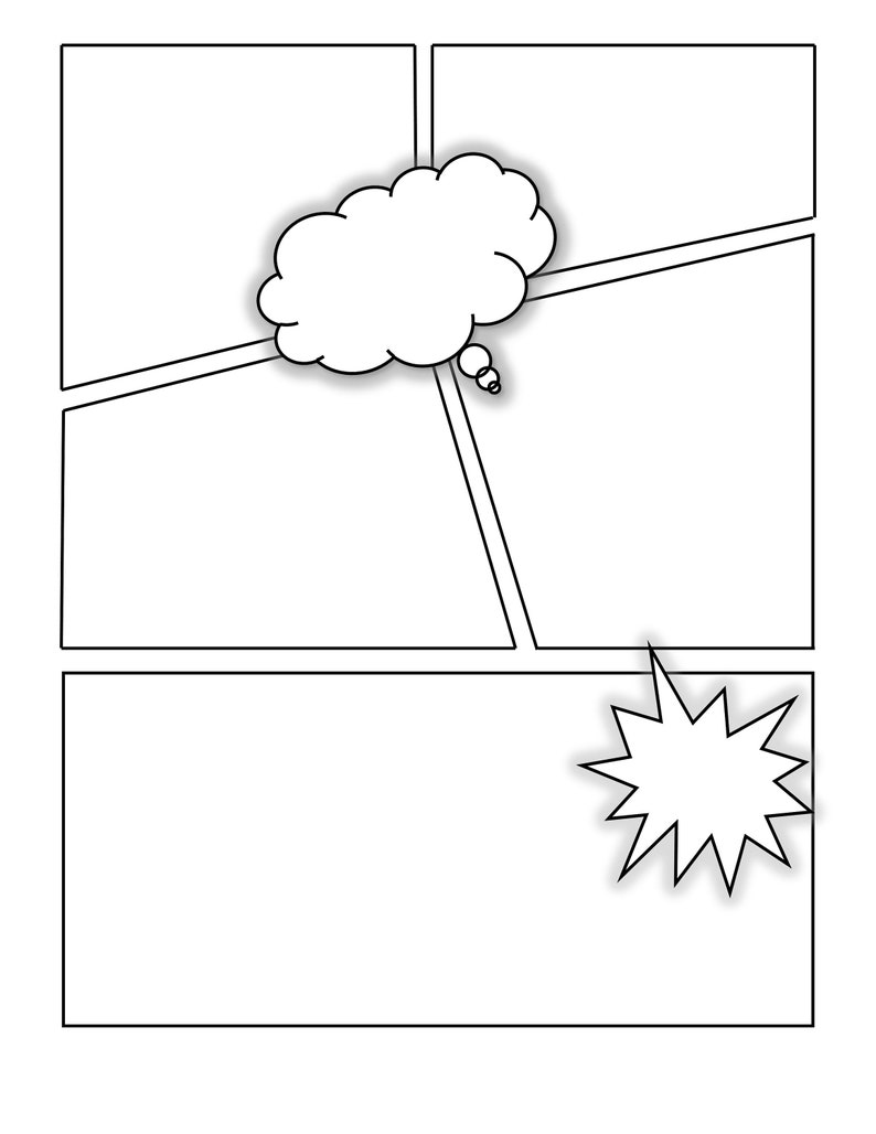 10 Pages Blank Comic for Kids, Boy, Girl, Special Gift for Birthday - Etsy