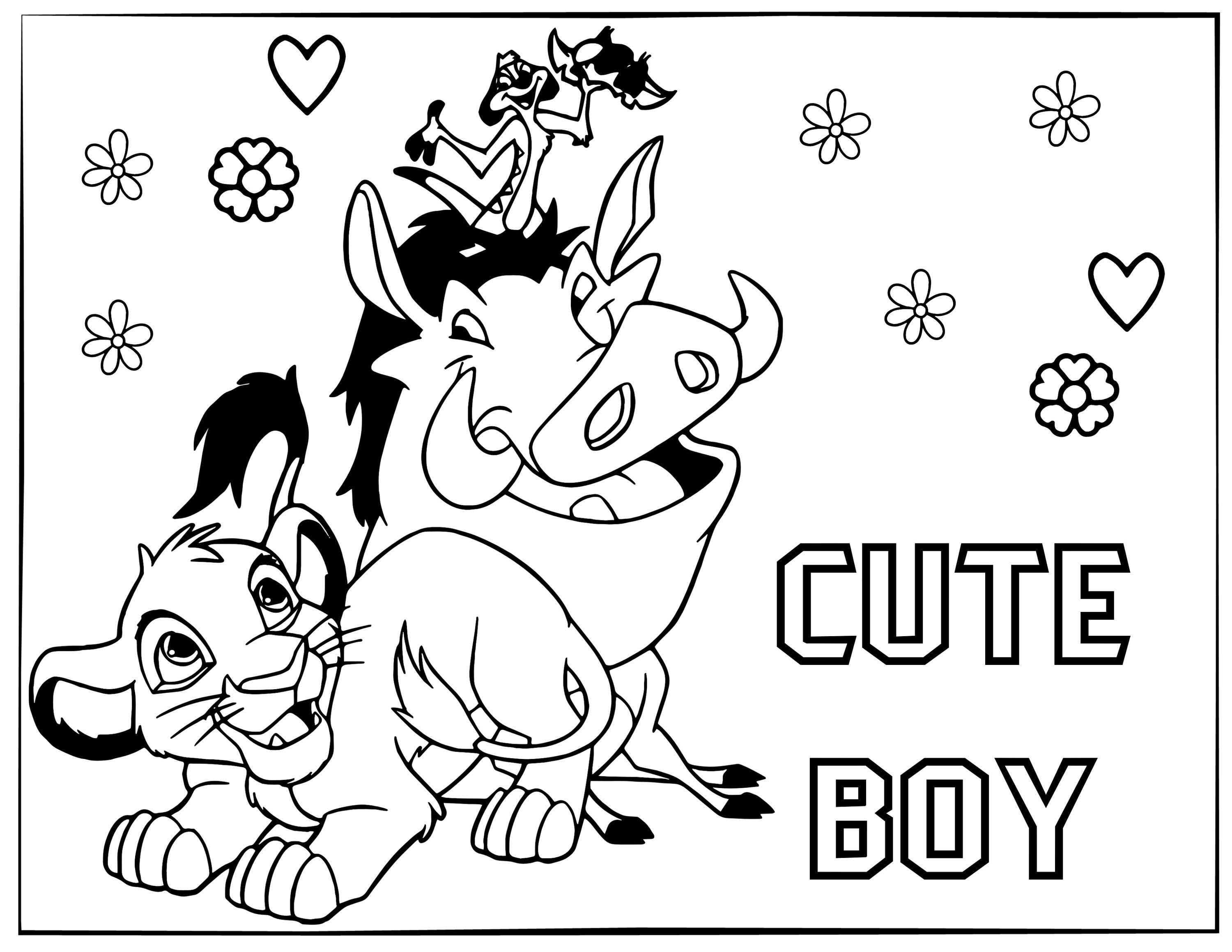 10 Printable Lion King Coloring Pages for Birthday — Personalized With ...