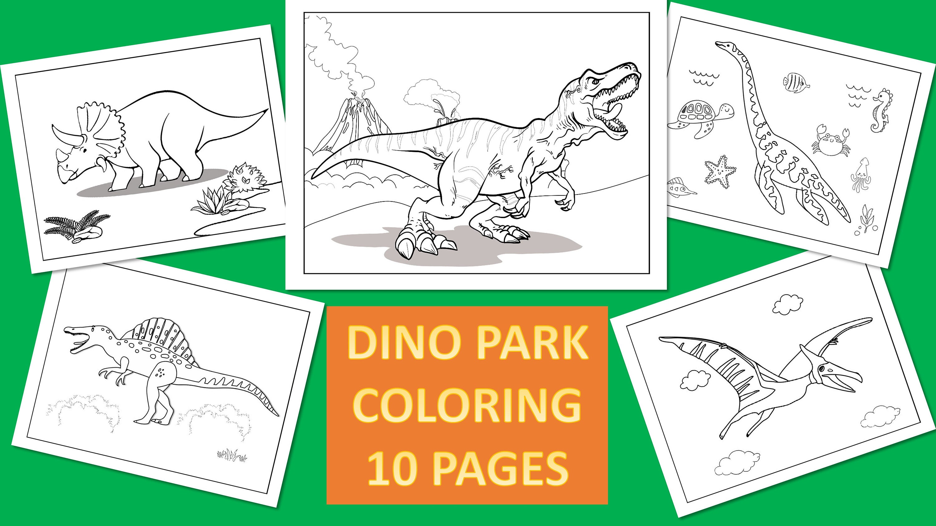 Dinosaur Coloring Pages for Kids, Dinosaur Printables, Dinosaur ...