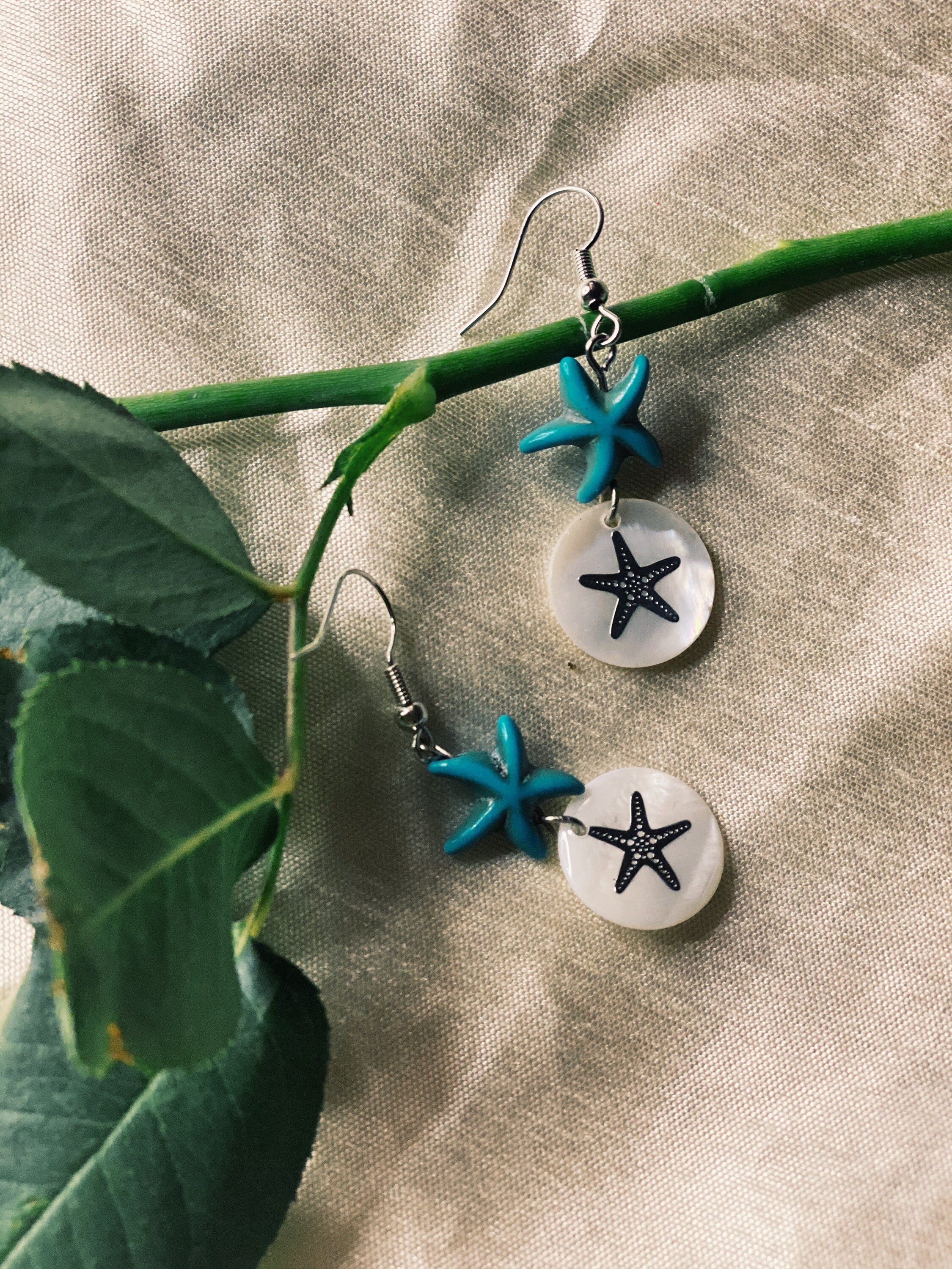 Hand Crafted Silver Sea Inspo Earrings - Etsy Sweden