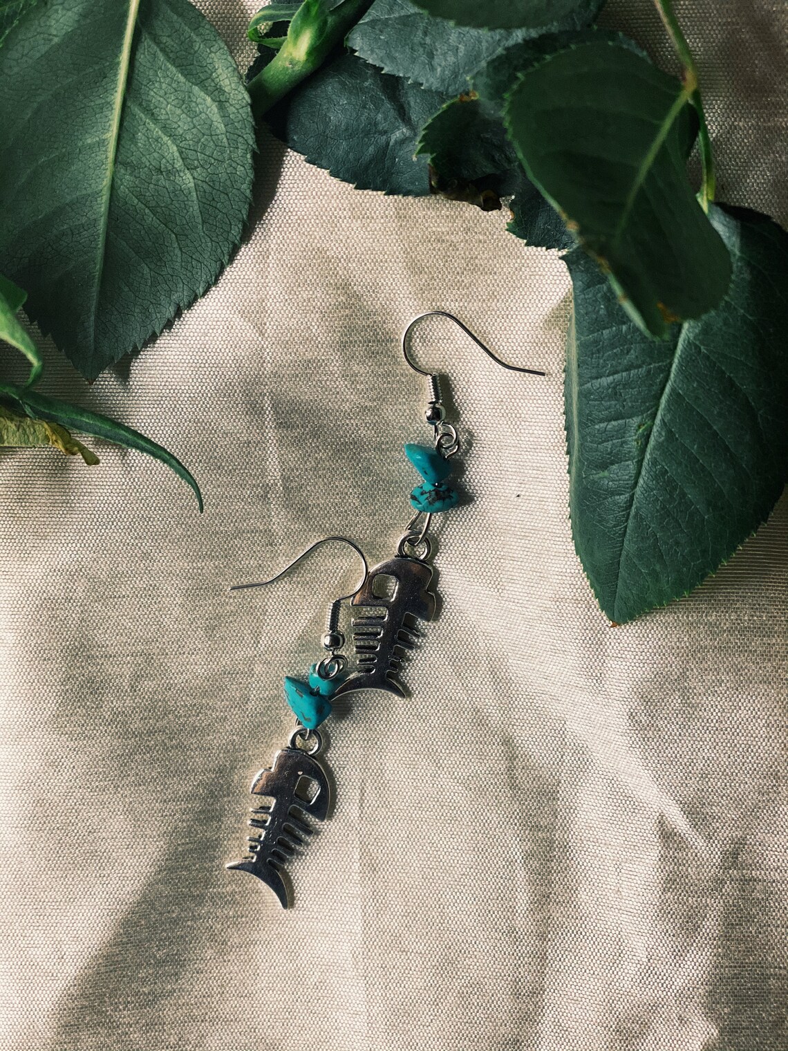Hand Crafted Silver Sea Inspo Earrings - Etsy Sweden