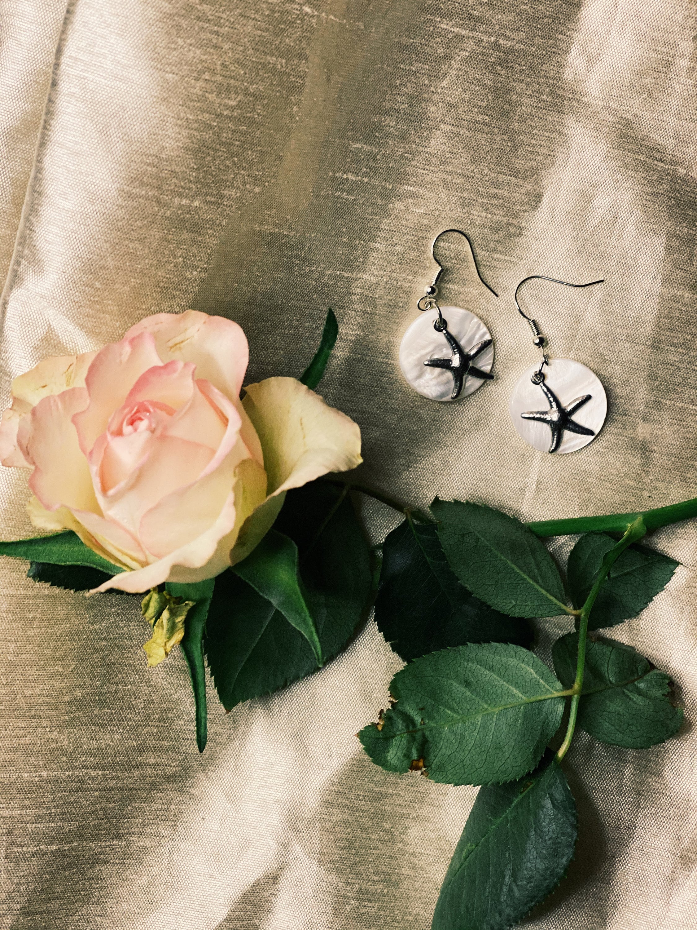 Hand Crafted Silver Sea Inspo Earrings - Etsy Sweden