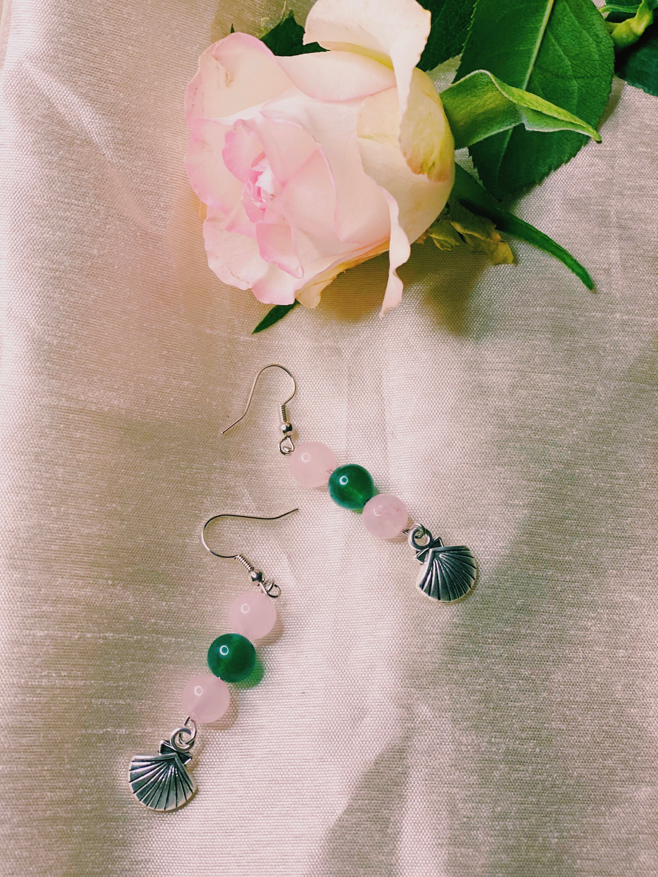 Hand Crafted Silver Sea Inspo Earrings - Etsy Sweden