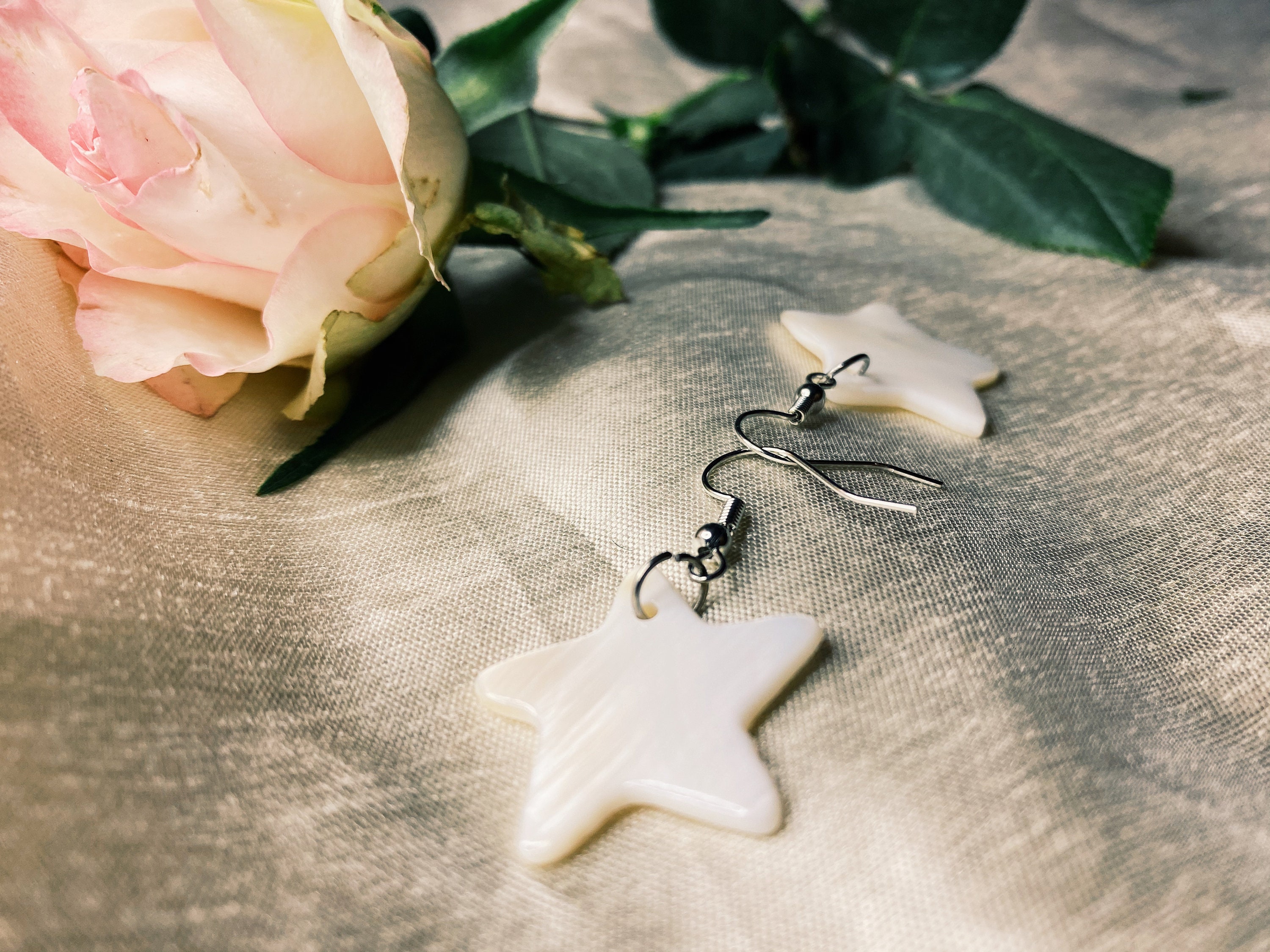 Hand Crafted Silver Sea Inspo Earrings - Etsy Sweden