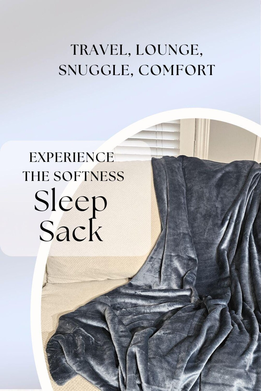 Plush Cozy Travel Sleep Sack - Etsy